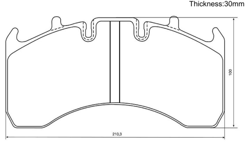Antec Truck bus Part Brake Pads With ECE R90 Used For Renault Volvo BPW ...